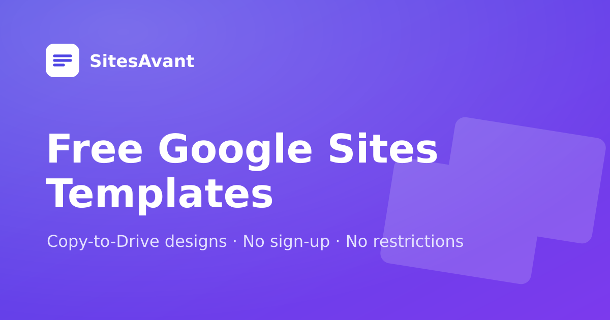 Modelos Gratuitos do Google Sites para Clubes de Hobbies
