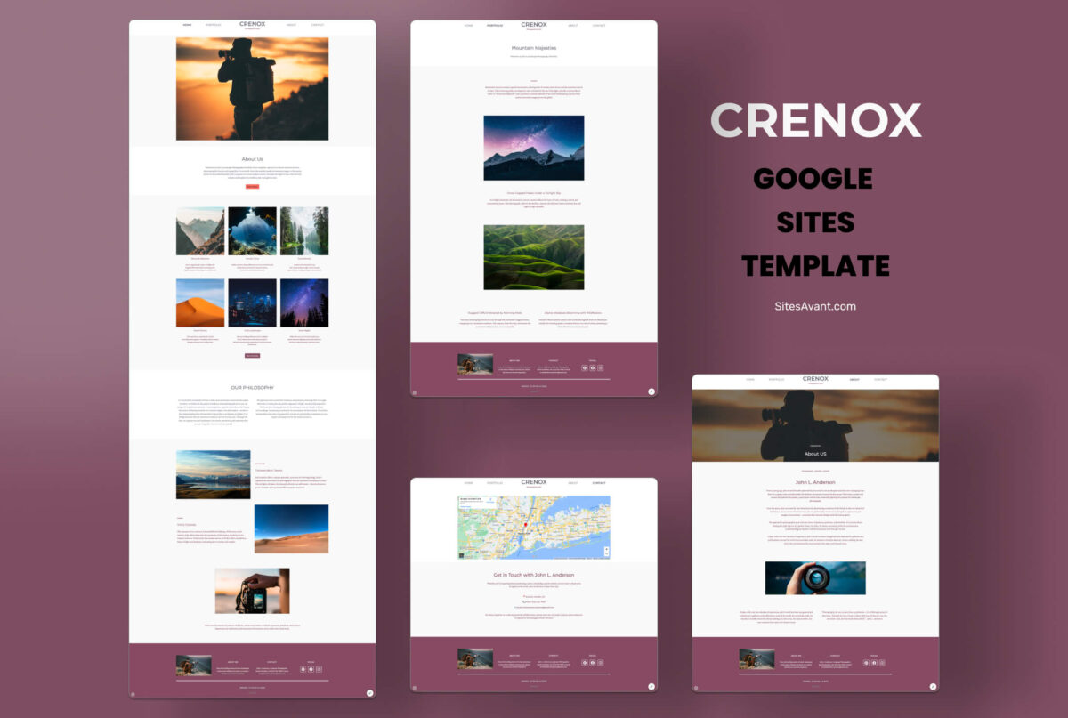 Free Google Sites Templates for Portfolios - Create Stunning Portfolio ...